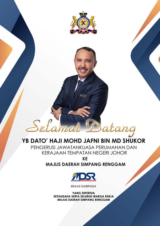 SELAMAT DATANG DIUCAPKAN KEPADA YANG BERHORMAT DATO' HAJI MOHD JAFNI ...