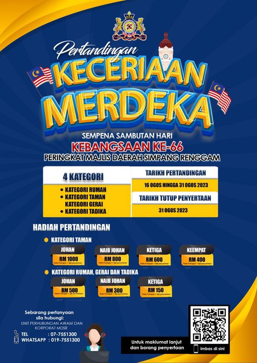 PERTANDINGAN KECERIAAN MERDEKA SEMPENA SAMBUTAN HARI KEBANGSAAN KE-66 ...